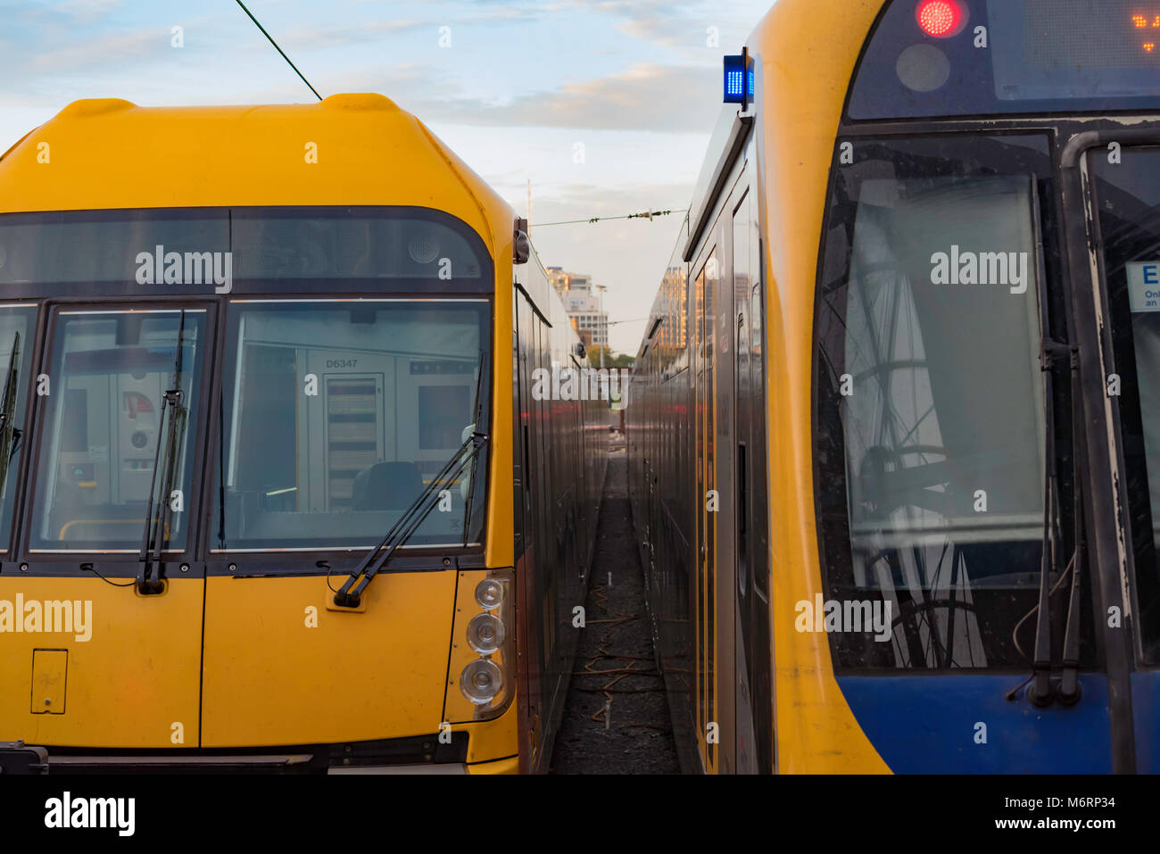 A Waratah A and Oscar train parked at Central Station, Sydney. Central ...