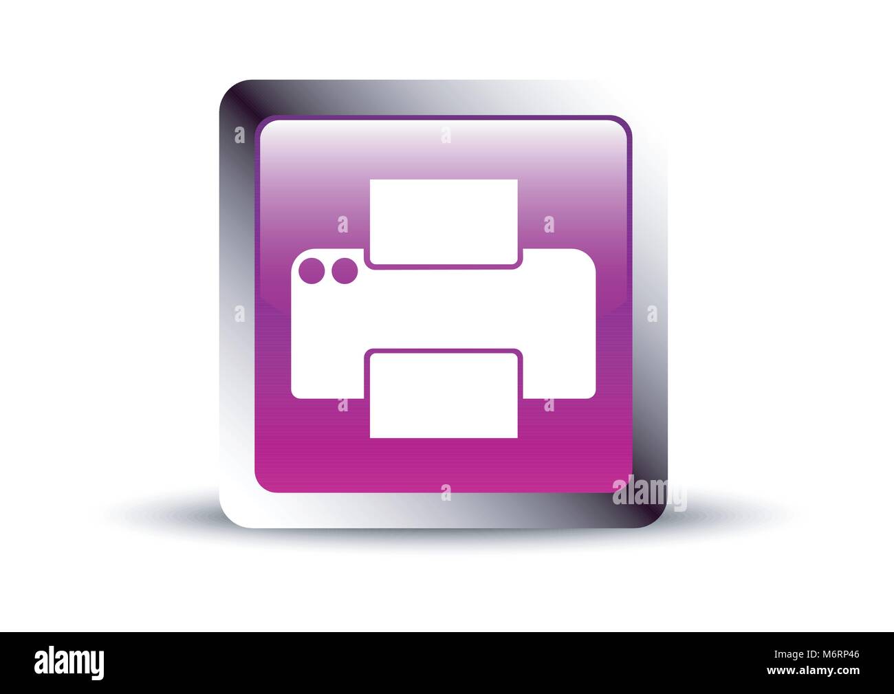 Design vector of print button design with symbol inside Stock Vector ...