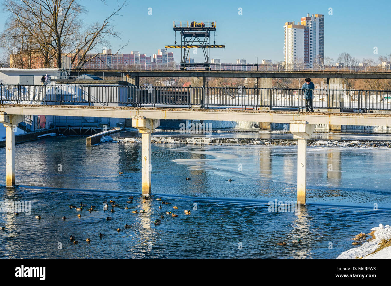 Pedestrian gantry High Resolution Stock Photography and Images - Alamy