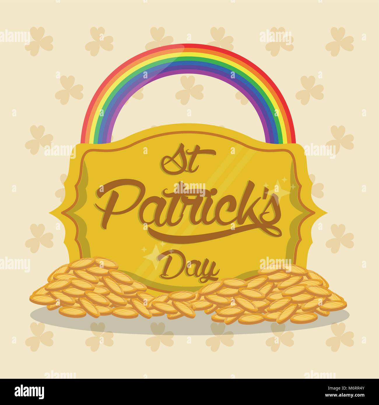 Saint Patricks Day Vector Illustration Graphic Design Stock Vector