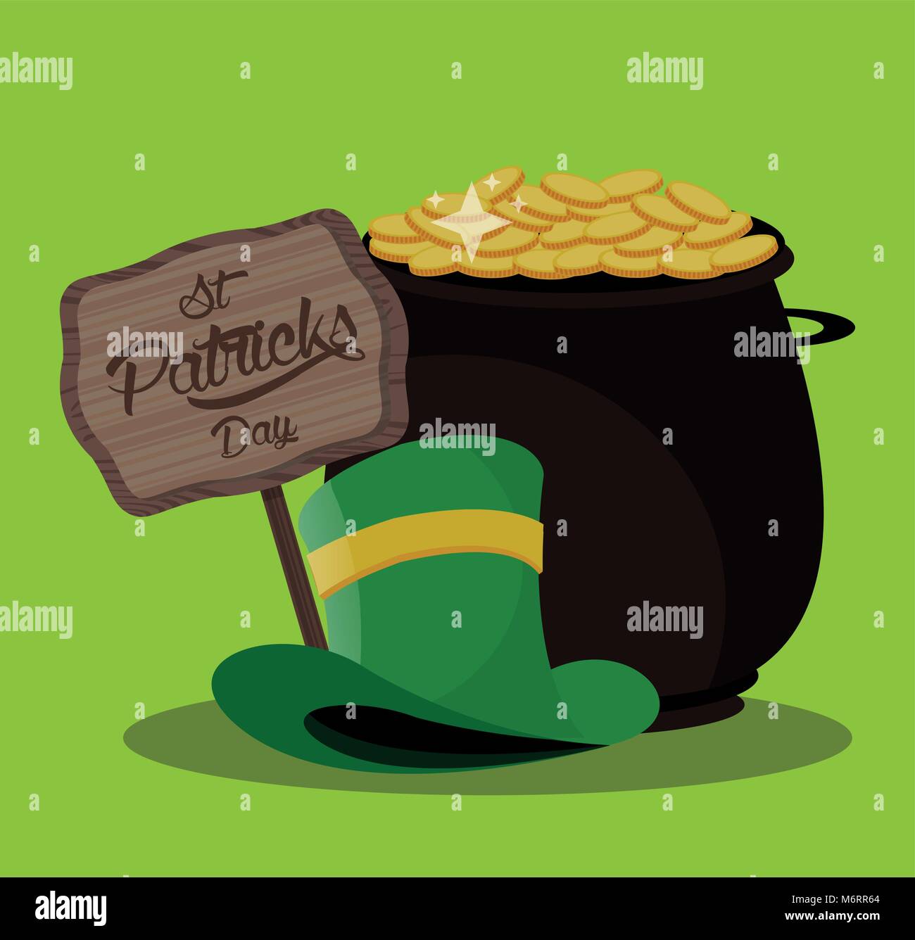 Saint Patricks Day Vector Illustration Graphic Design Stock Vector