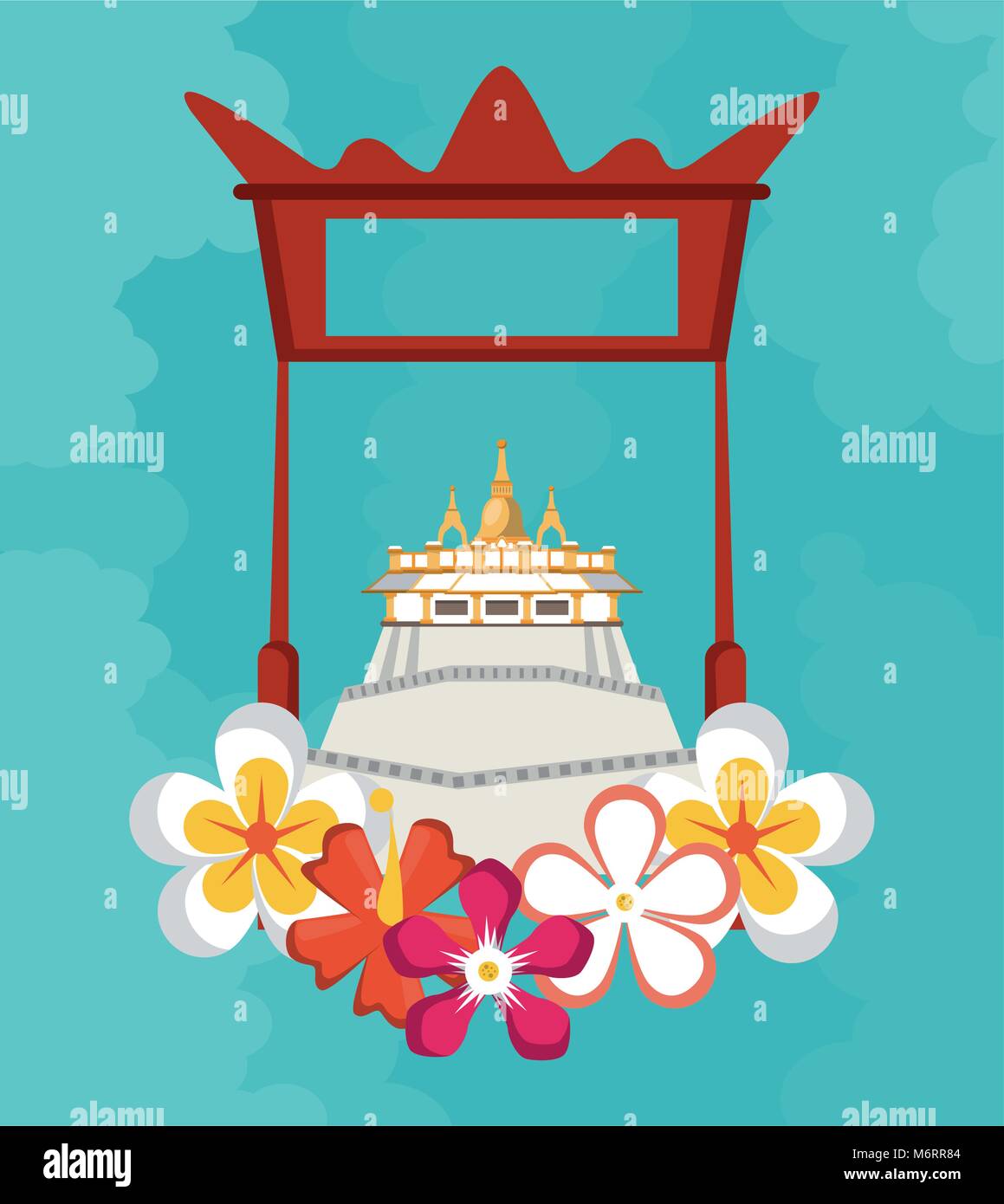 Songkran festival card vector illustration graphic design Stock Vector ...