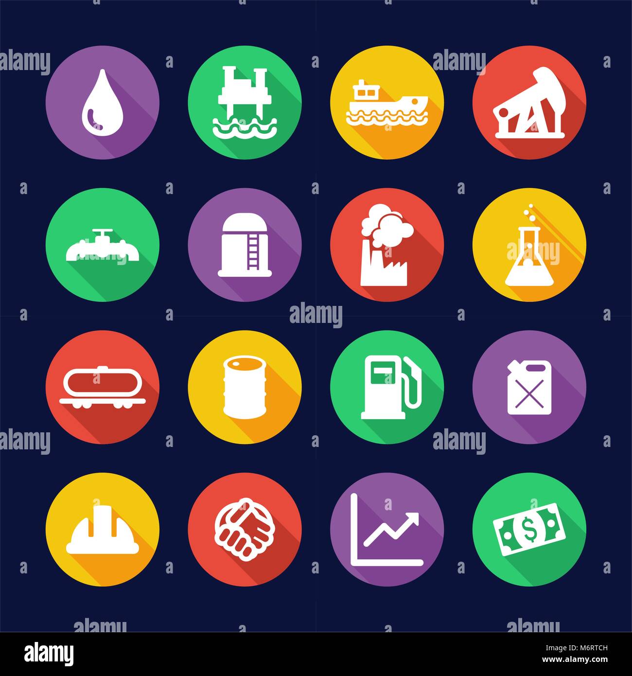 Ship silhouette refinery Stock Vector Images - Alamy