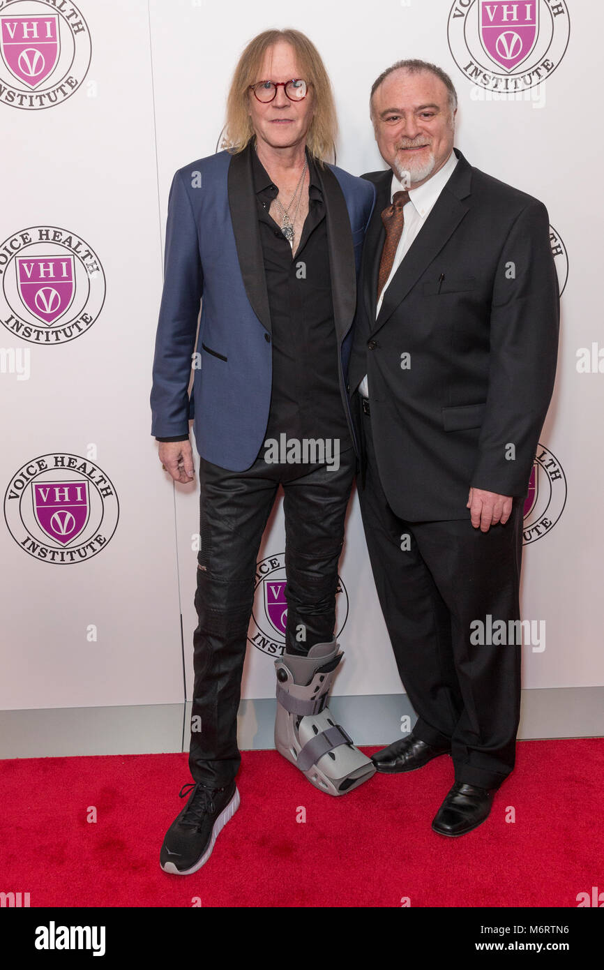 New York, NY - March 5, 2018: Tom Hamilton, Dr. Steven Marc Zeitels ...