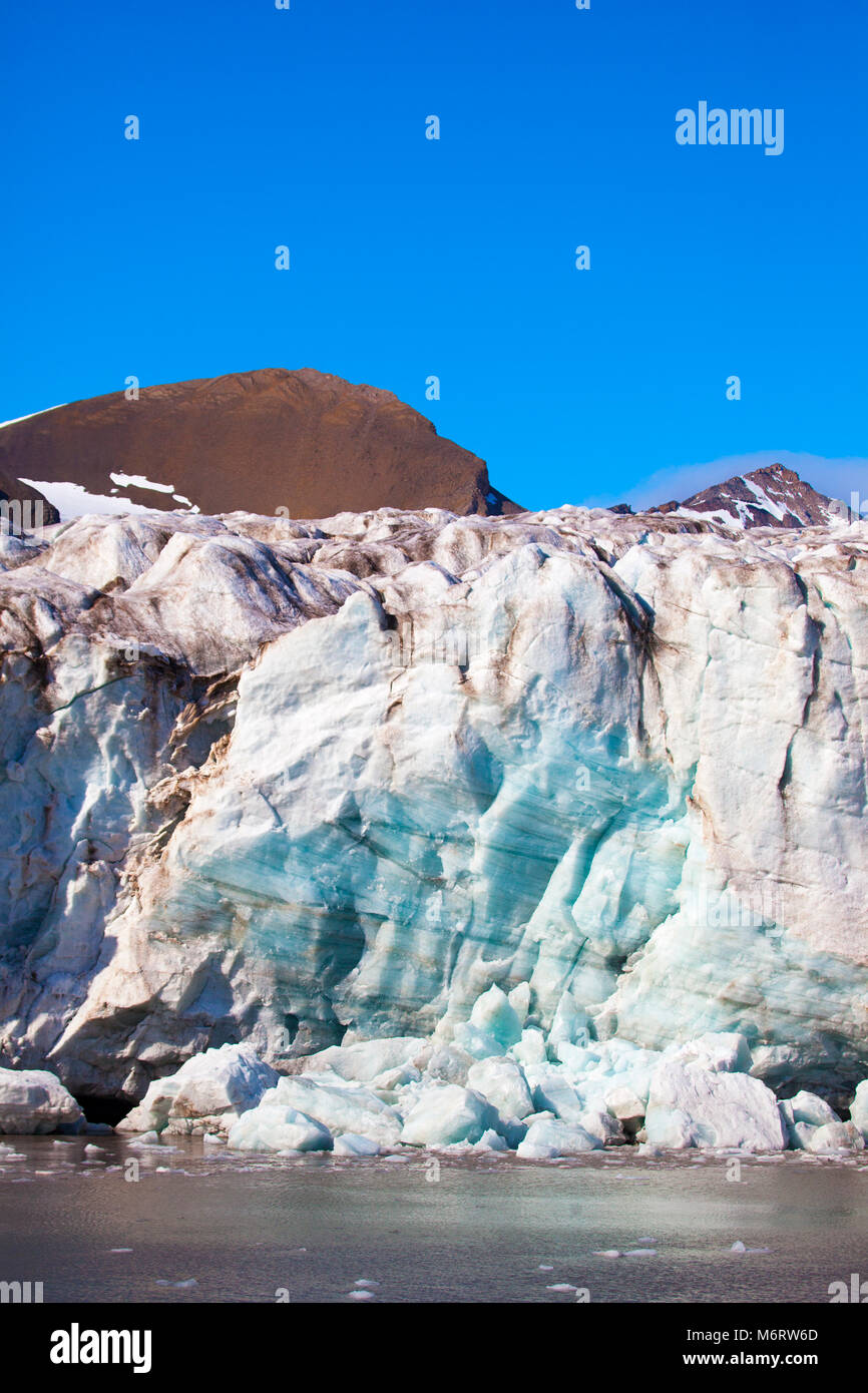 Esmark Glacier, Esmarkbreen, on Isfjorden in Svalbard Stock Photo - Alamy