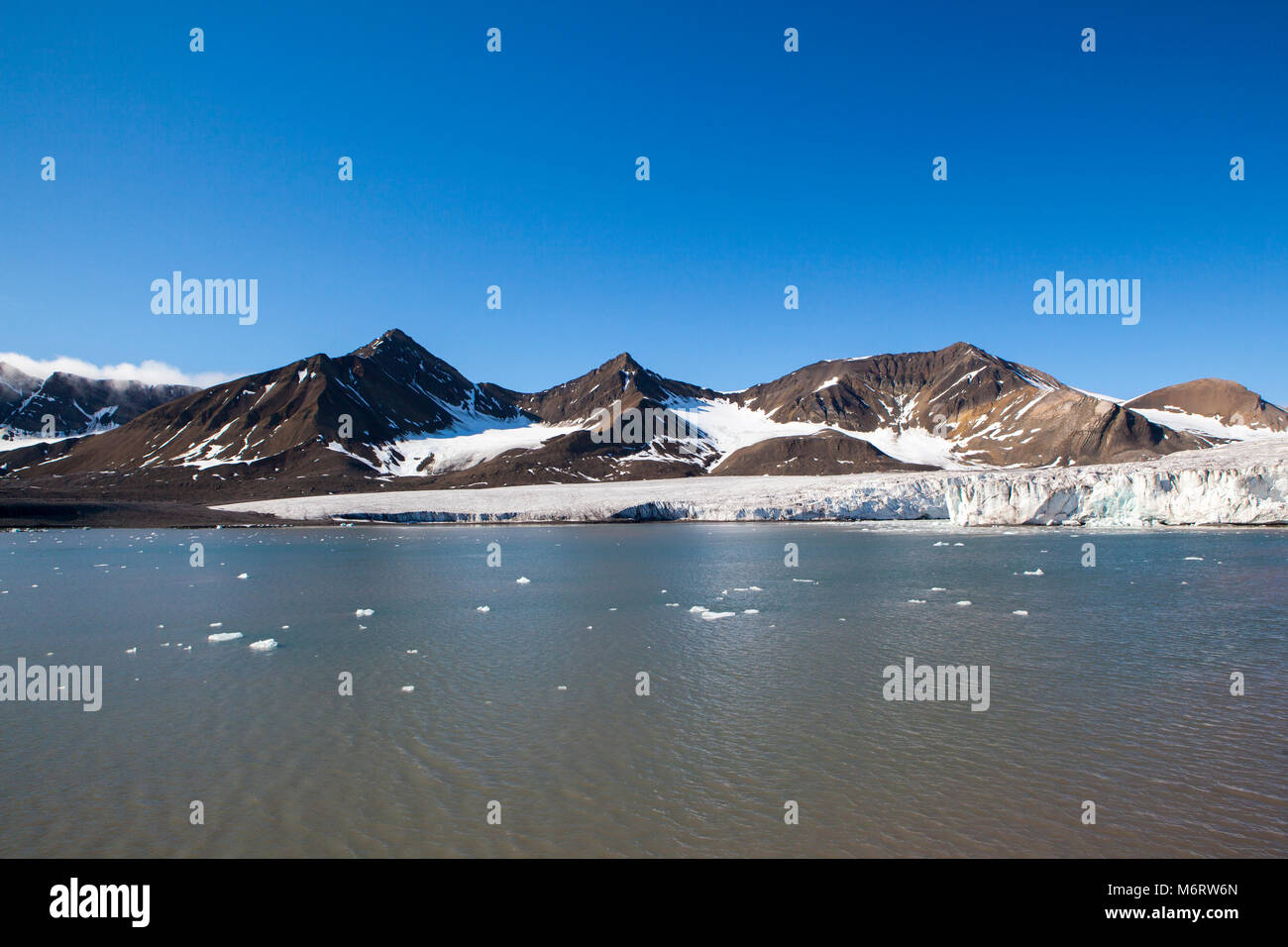 Esmark Glacier, Esmarkbreen, on Isfjorden in Svalbard Stock Photo - Alamy