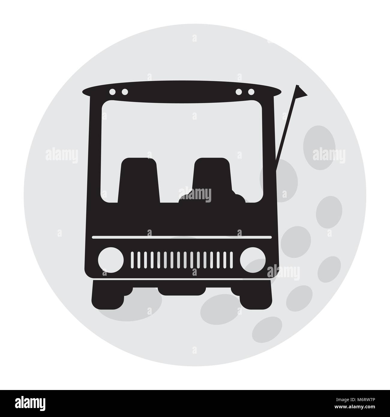 Golf cart front Stock Vector Images - Alamy