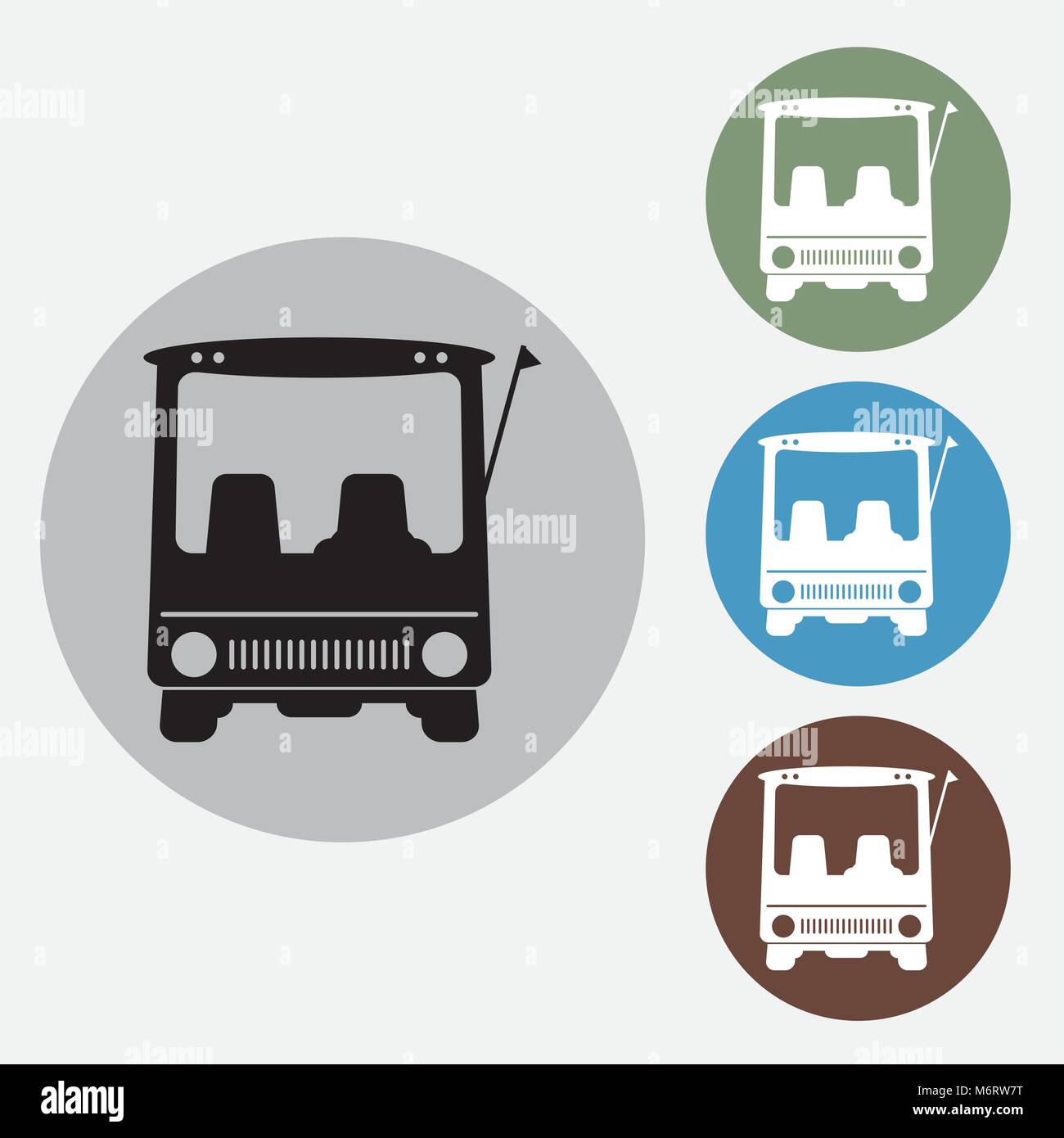 Golf cart front Stock Vector Images - Alamy