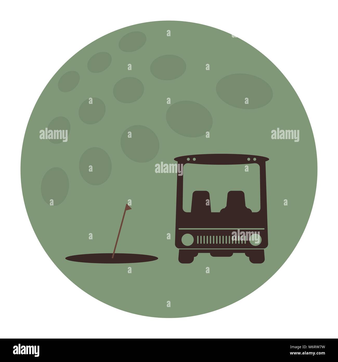 Golf cart front Stock Vector Images - Alamy