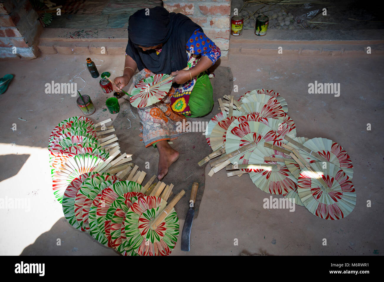 Palmyrah fan (Taal pata’r Pakha Stock Photo - Alamy