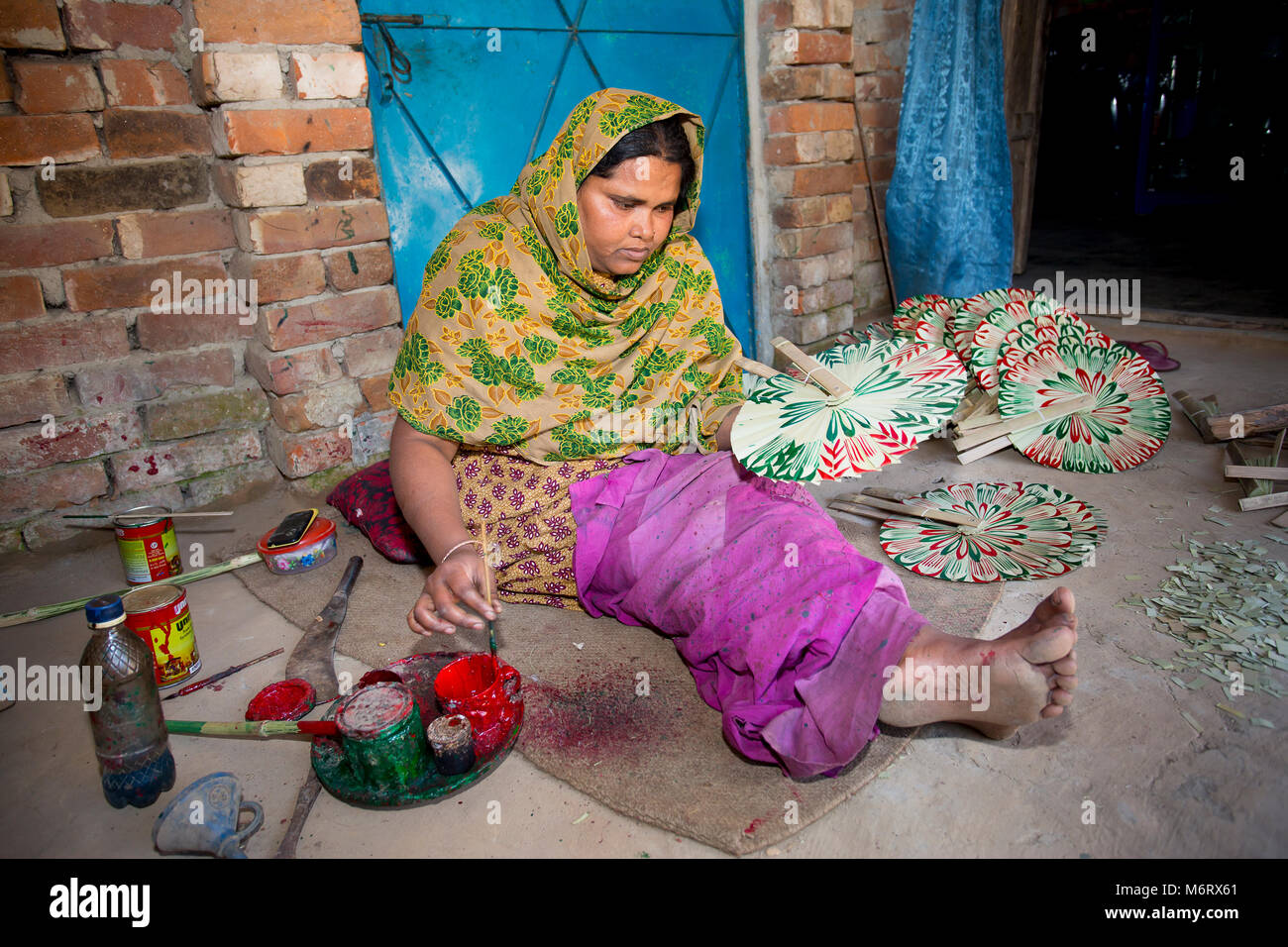 Palmyrah fan (Taal pata’r Pakha Stock Photo - Alamy
