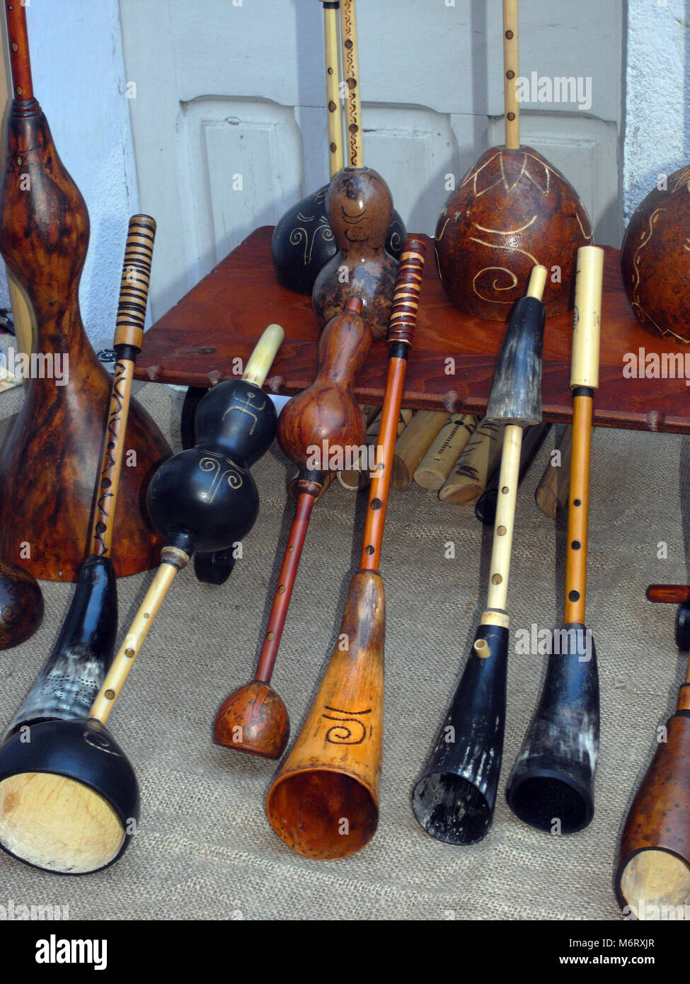 Mamoiada, Sardinia.Traditional handworked musical instruments Stock ...