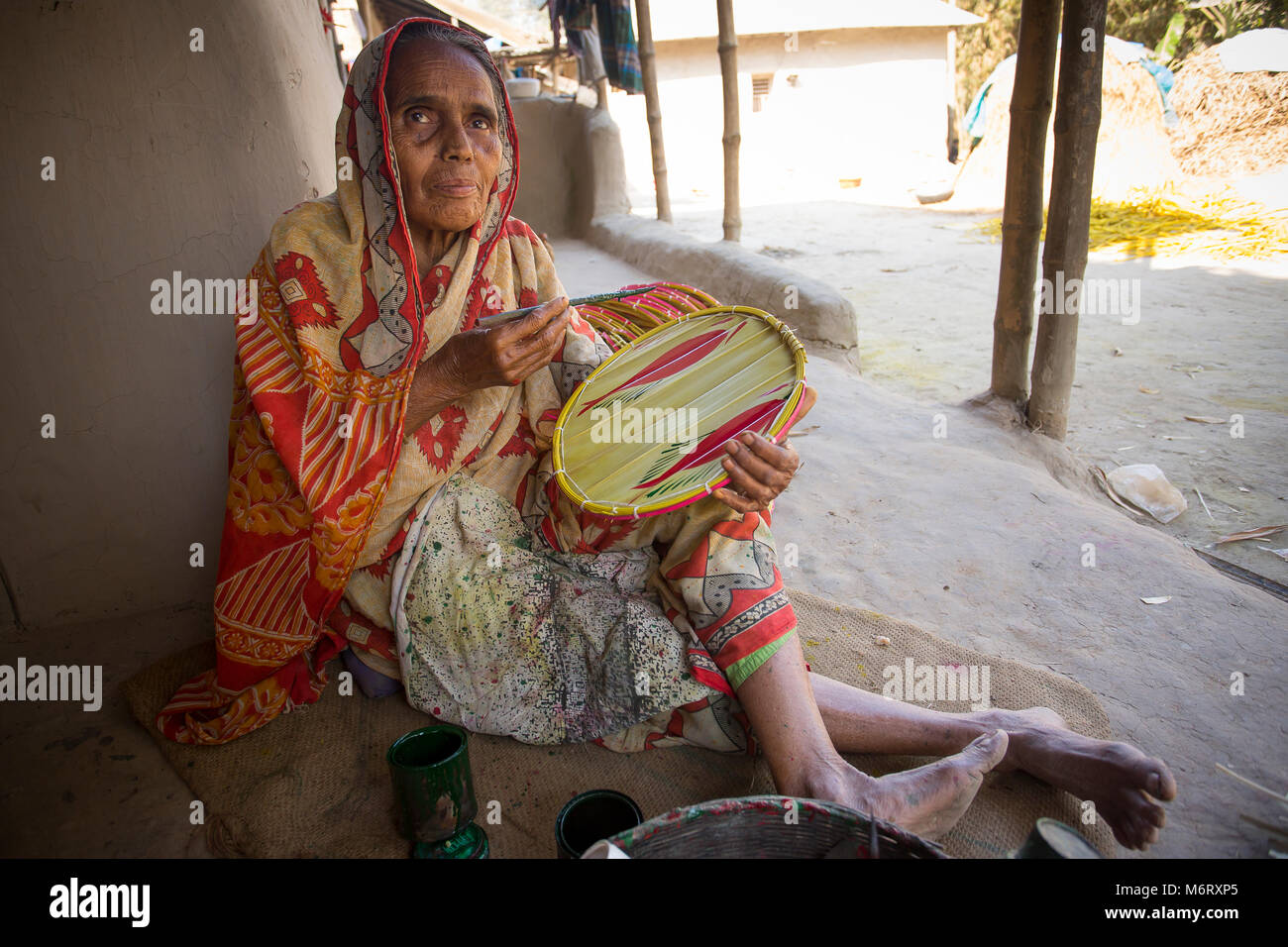 Palmyrah fan (Taal pata’r Pakha Stock Photo - Alamy