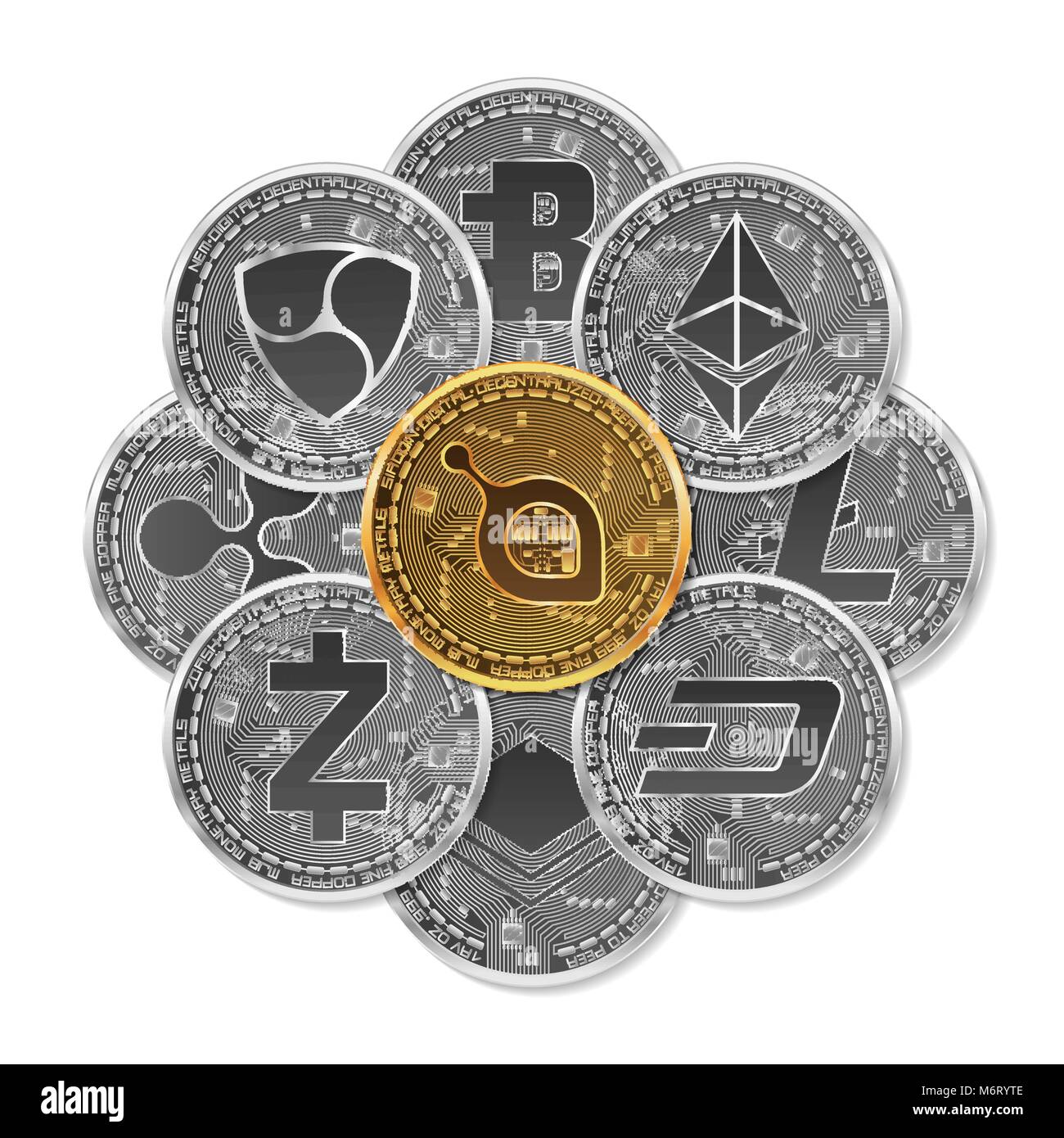 Copper silver wire Stock Vector Images - Alamy