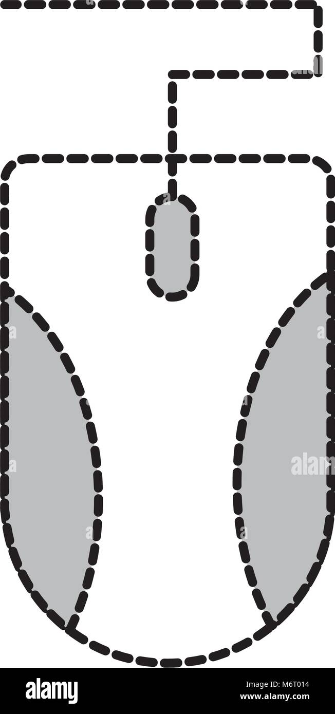 dotted shape mouse object technology that use with computer vector ...