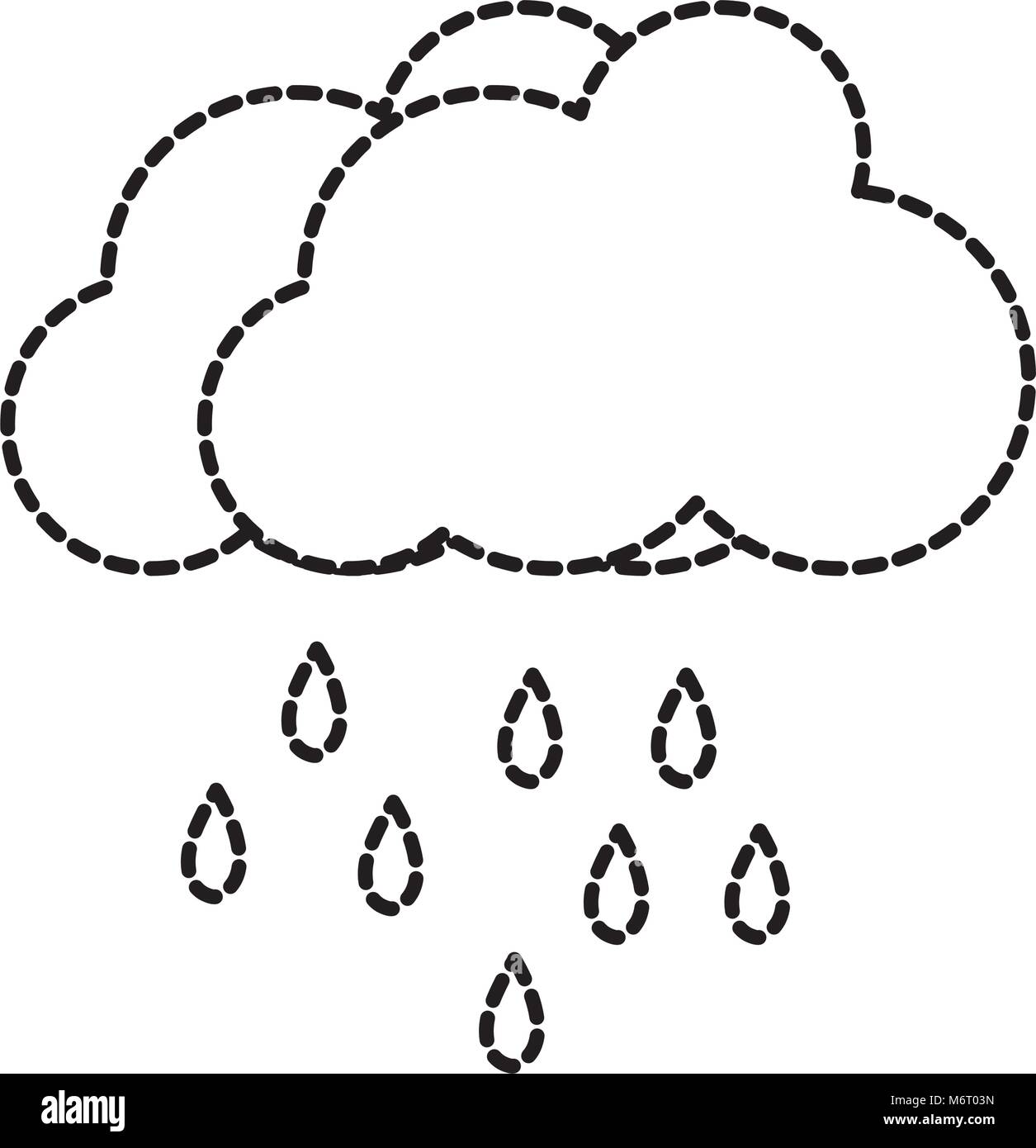 Dotted cloud Stock Vector Images - Alamy
