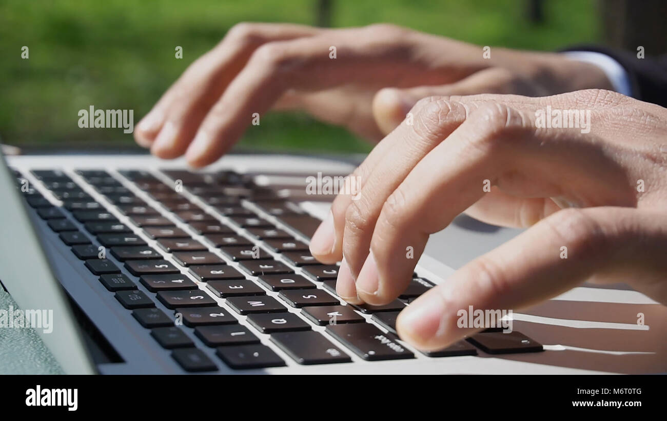 Dentist reading about new technologies in Internet Stock Photo - Alamy