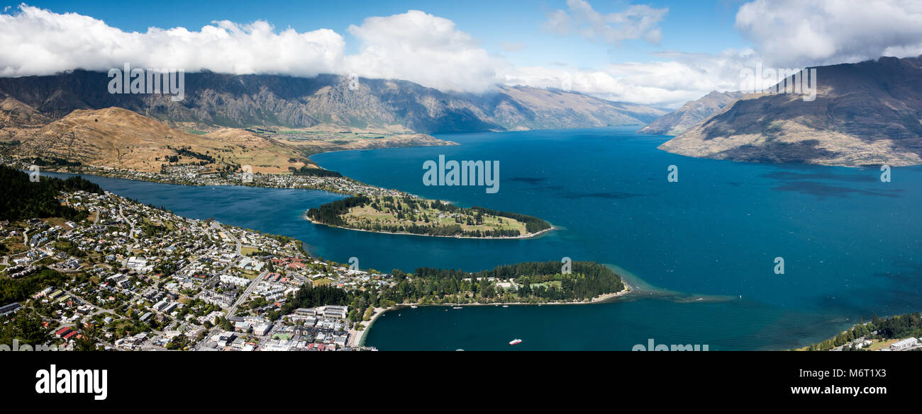 Aerial view queenstown new zealand hi-res stock photography and images ...