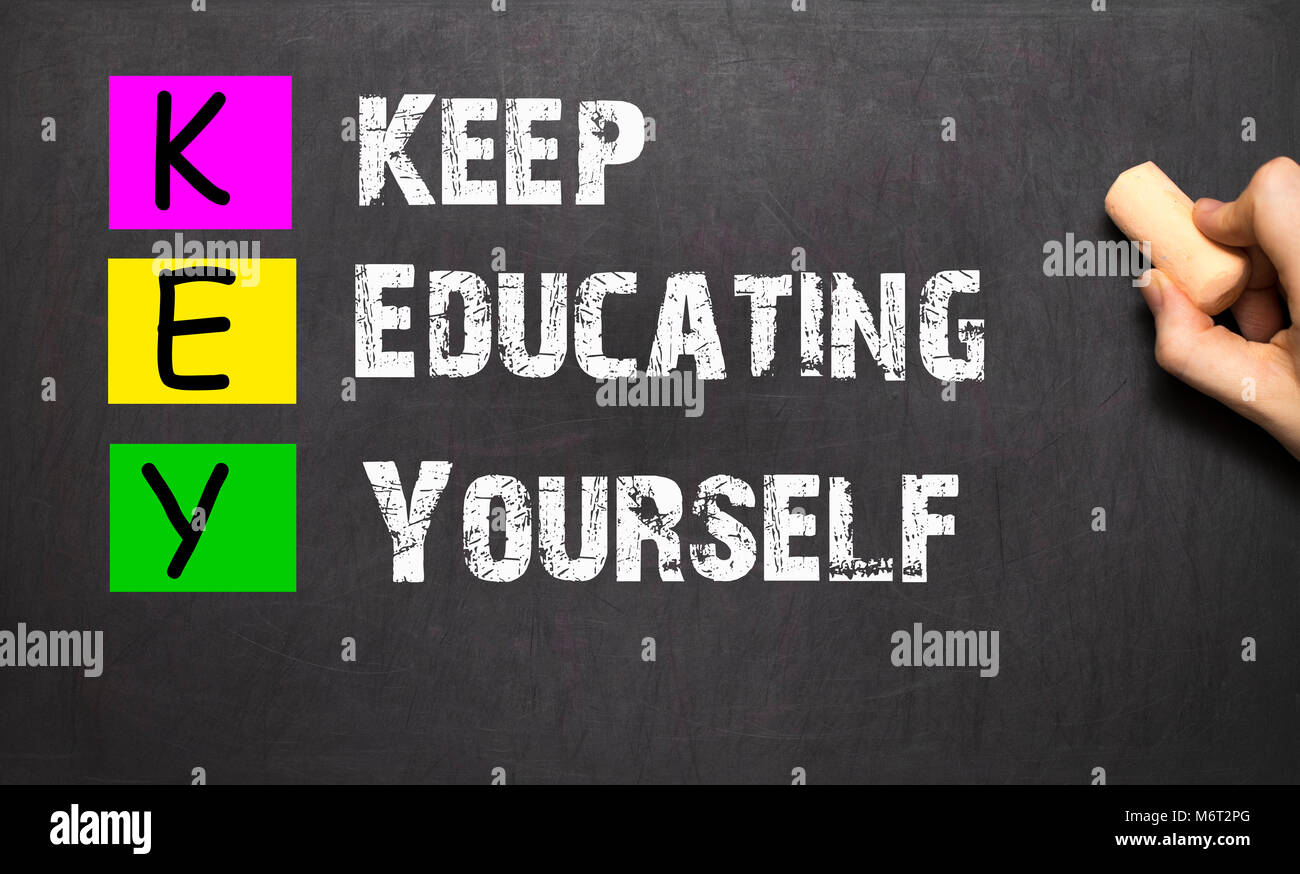 Keep education yourself hi-res stock photography and images - Alamy
