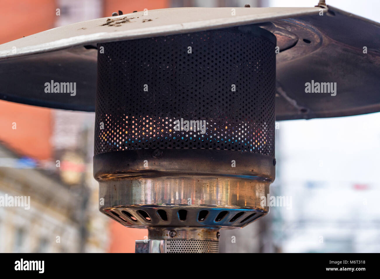Gas heater in street close Stock Photo - Alamy