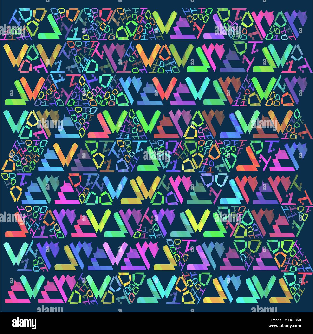 Vector Retro pattern of geometric shapes. Colorful-mosaic-banner ...