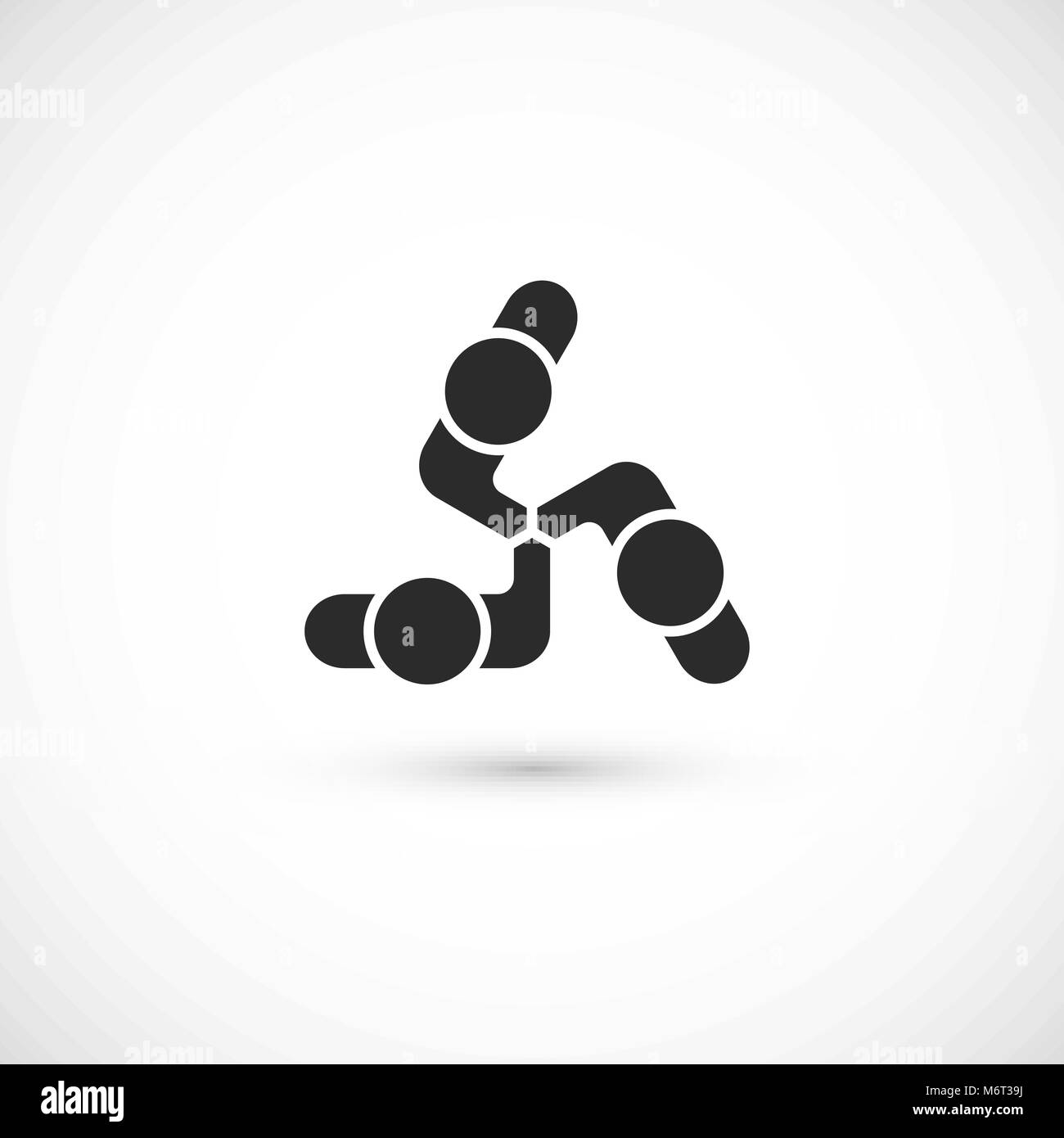 Handshake abstract logo vector design template Stock Vector Image & Art ...