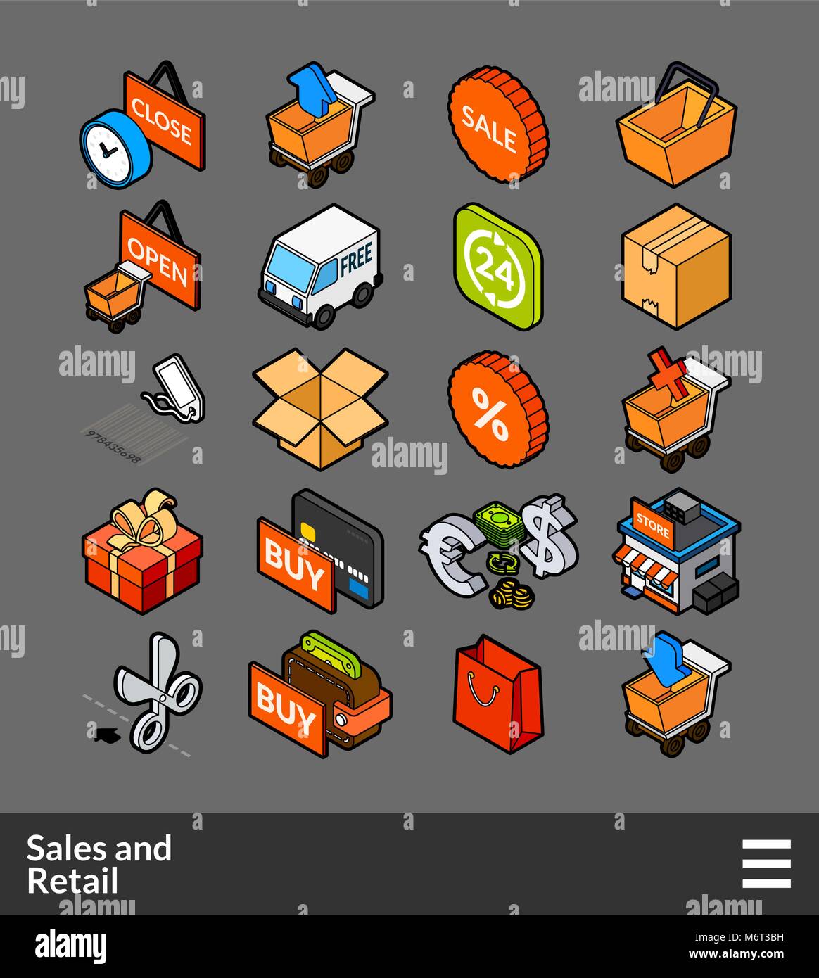 Commerce outline vector icons Stock Vector Images - Alamy