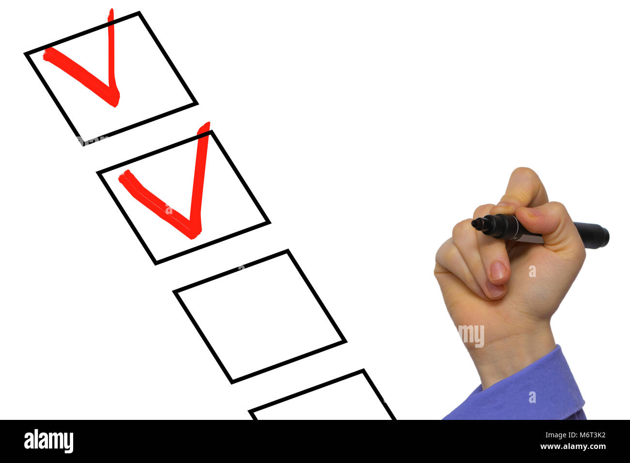 Check list green right mark hi-res stock photography and images - Alamy