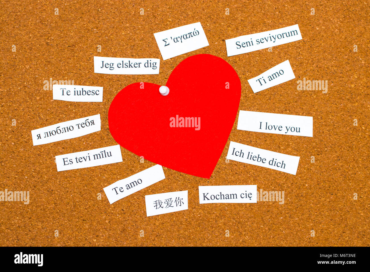 Love in different languages hi-res stock photography and images - Alamy