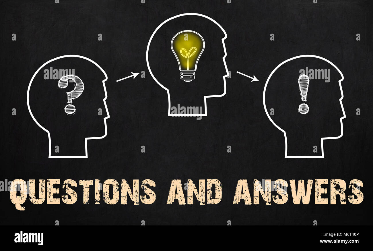 Questions and Answers - group of three people with question mark ...