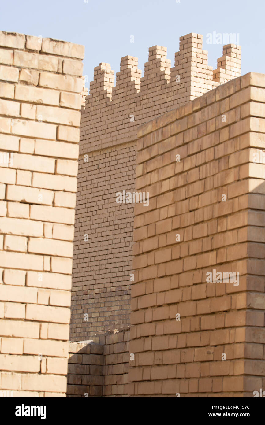 A picture of some of the buildings of the city of Babylon in Iraq, And ...