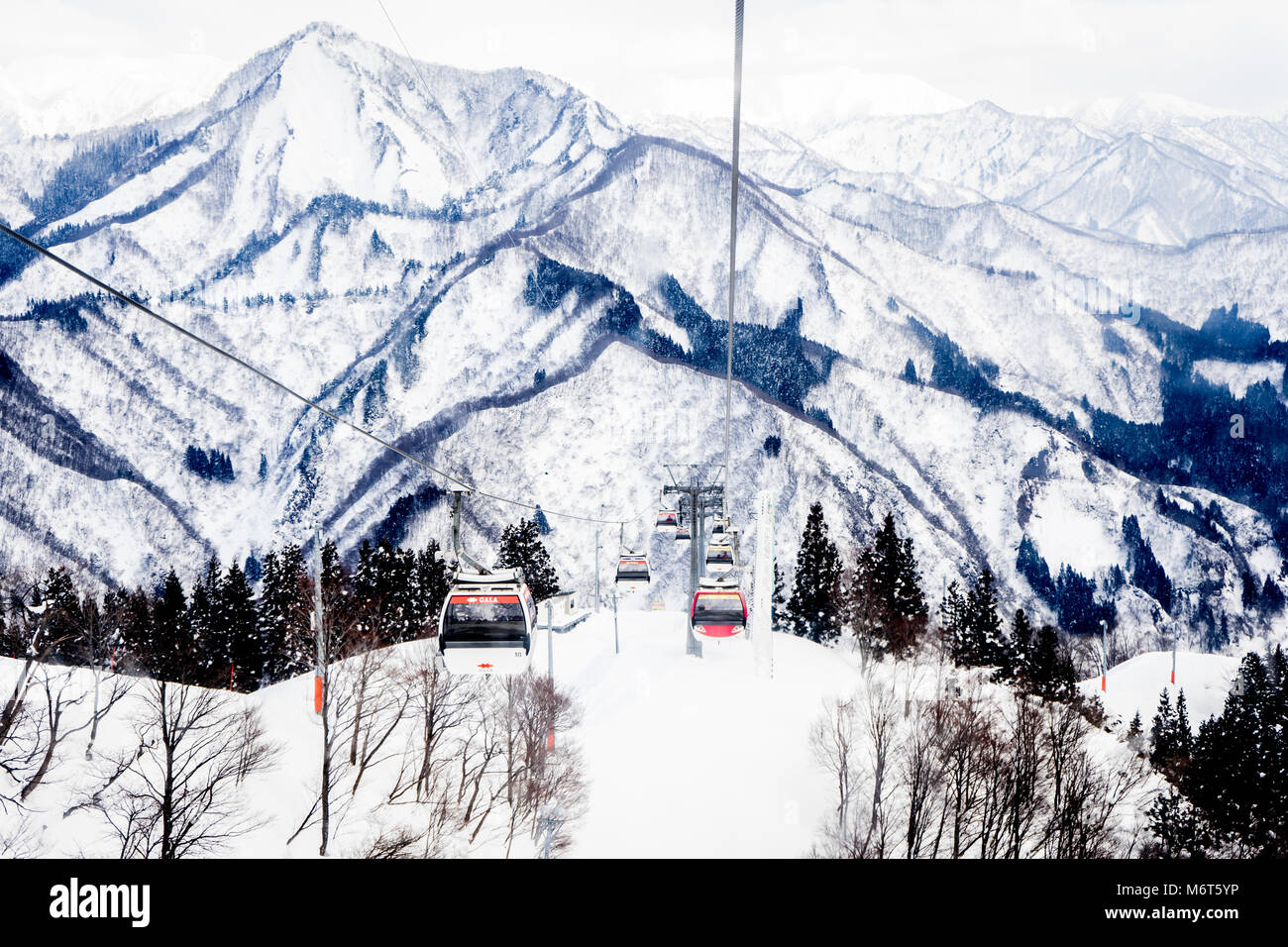 View around at Gala yuzawa, skyline, Japan Stock Photo - Alamy
