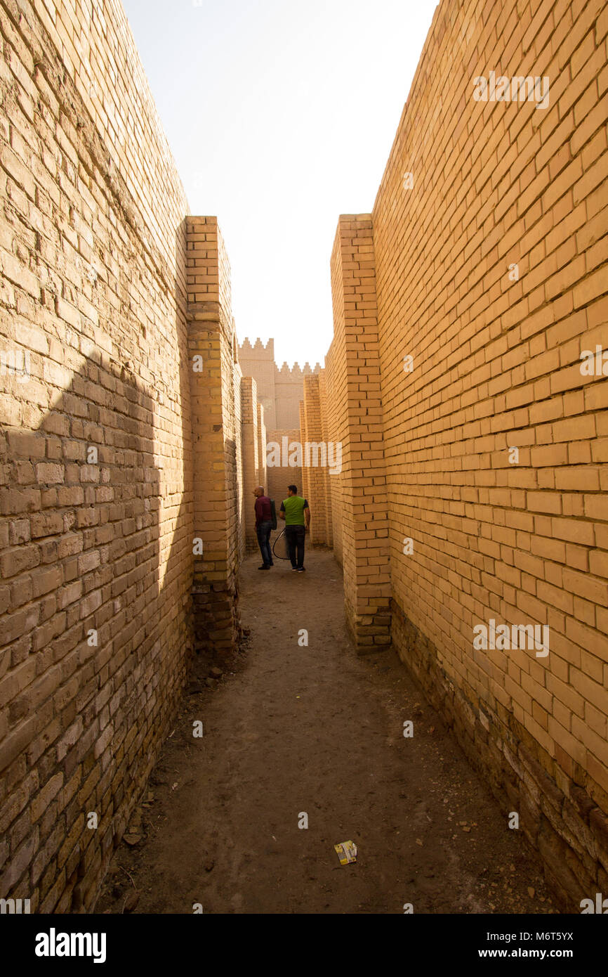 A picture of some of the buildings of the city of Babylon in Iraq, And ...