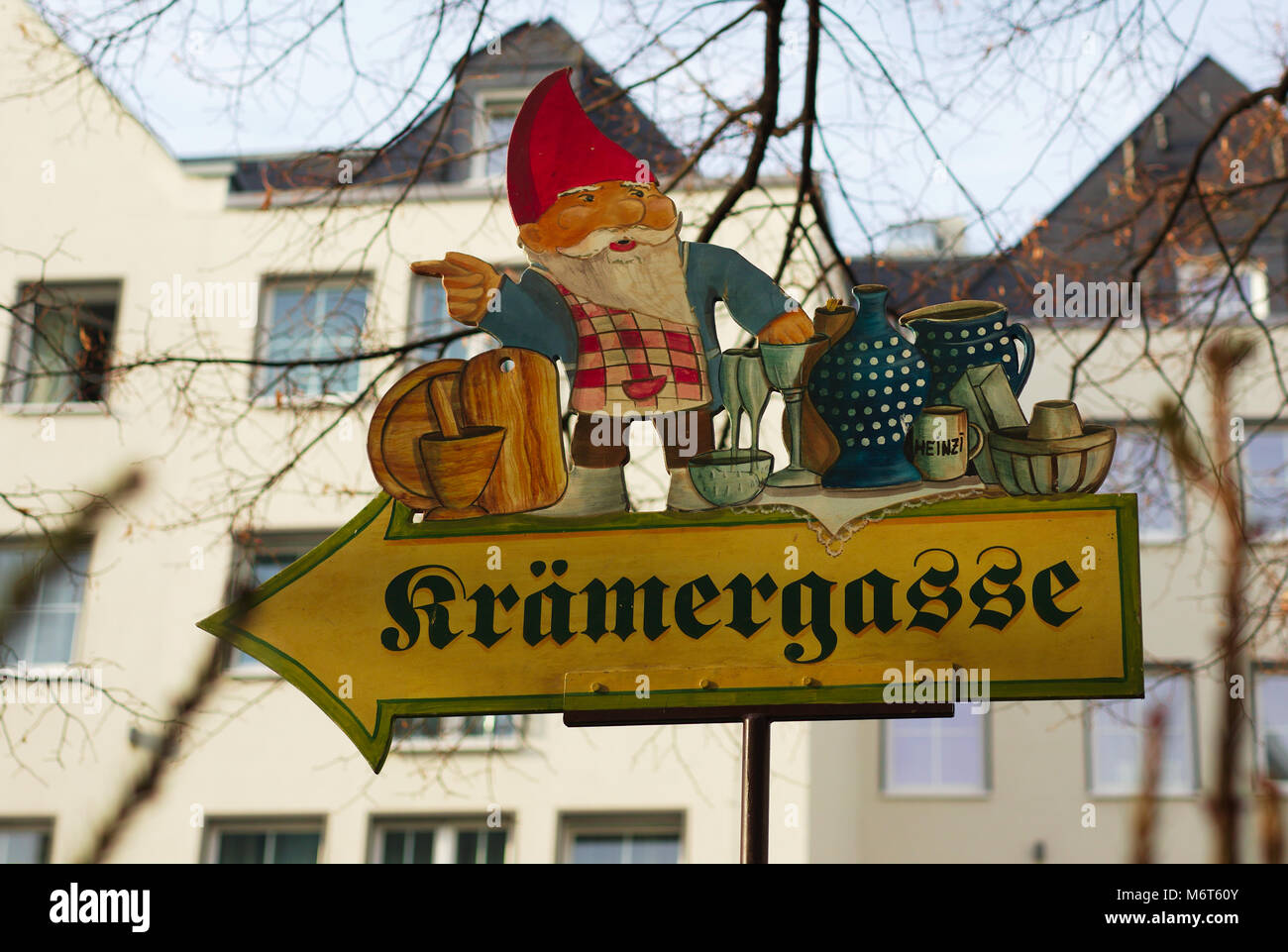 Sign on German Christmas Market Stock Photo - Alamy