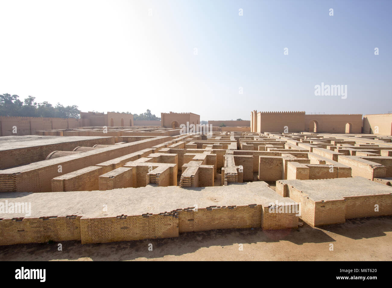 A picture of some of the buildings of the city of Babylon in Iraq, And ...