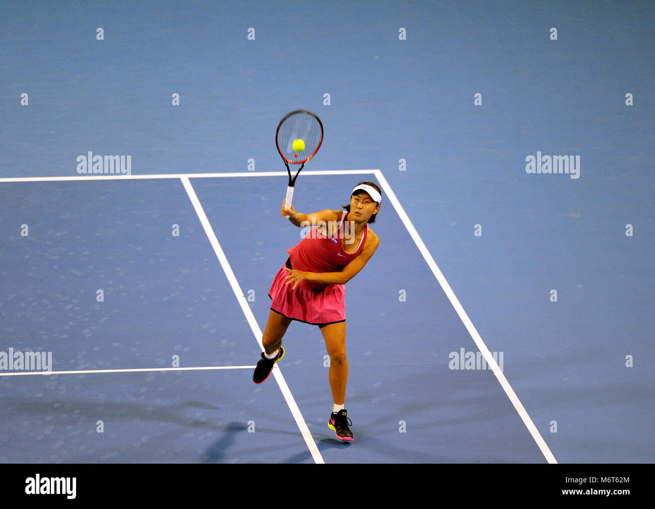 China's Peng Shuai competes at the China Open tennis tournament in ...