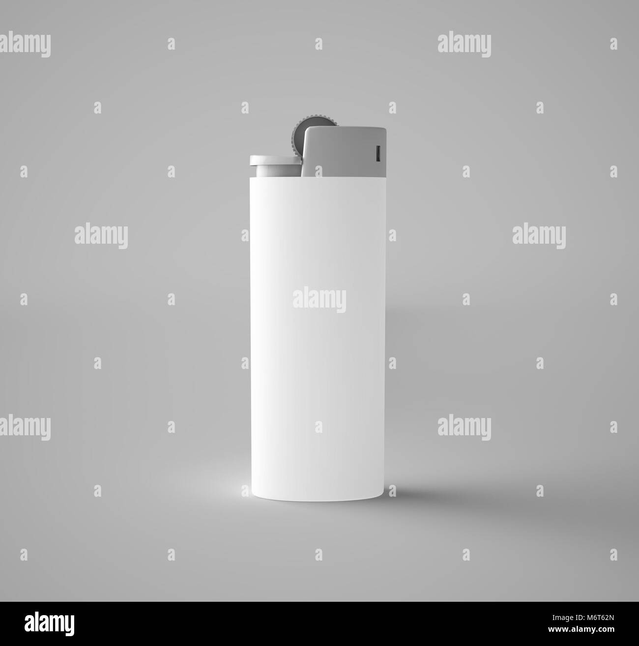 White gas lighter 3d rendering Stock Photo - Alamy