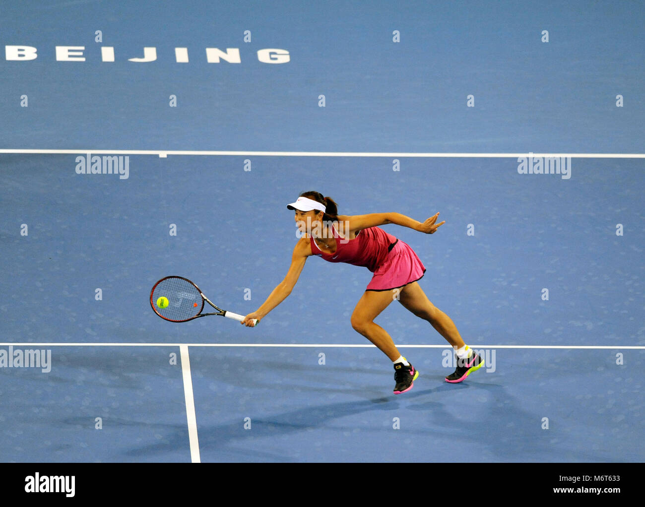 China's Peng Shuai competes at the China Open tennis tournament in ...