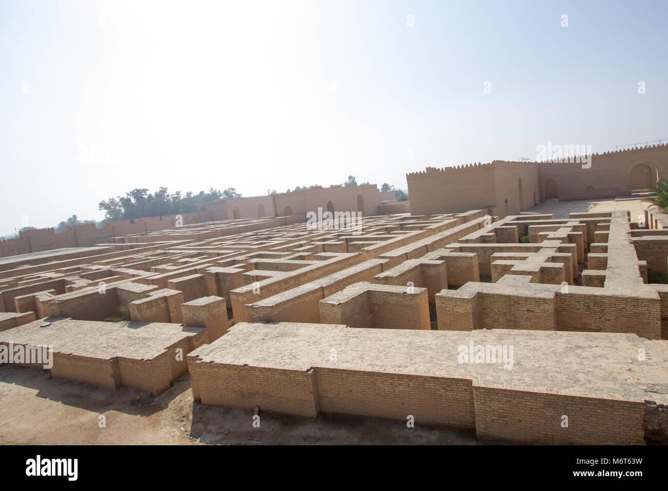 A picture of some of the buildings of the city of Babylon in Iraq, And ...