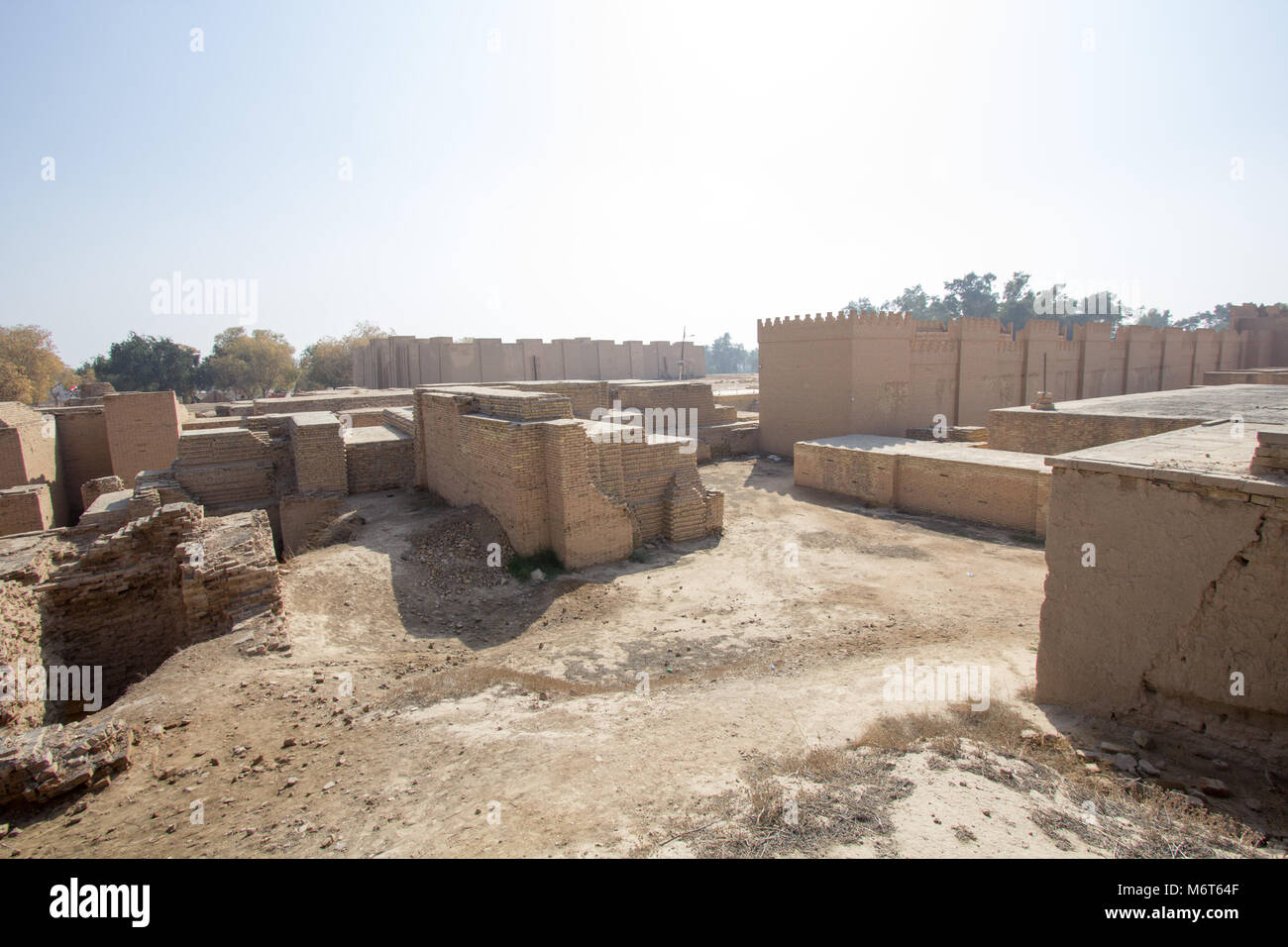 A picture of some of the buildings of the city of Babylon in Iraq, And ...