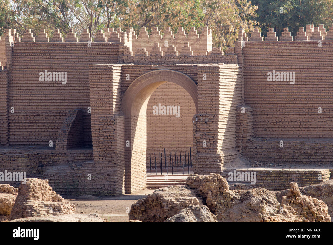 A picture of some of the buildings of the city of Babylon in Iraq, And ...