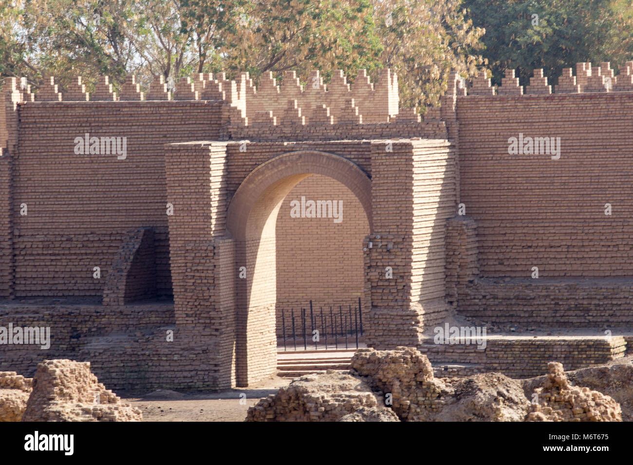 A picture of some of the buildings of the city of Babylon in Iraq, And ...