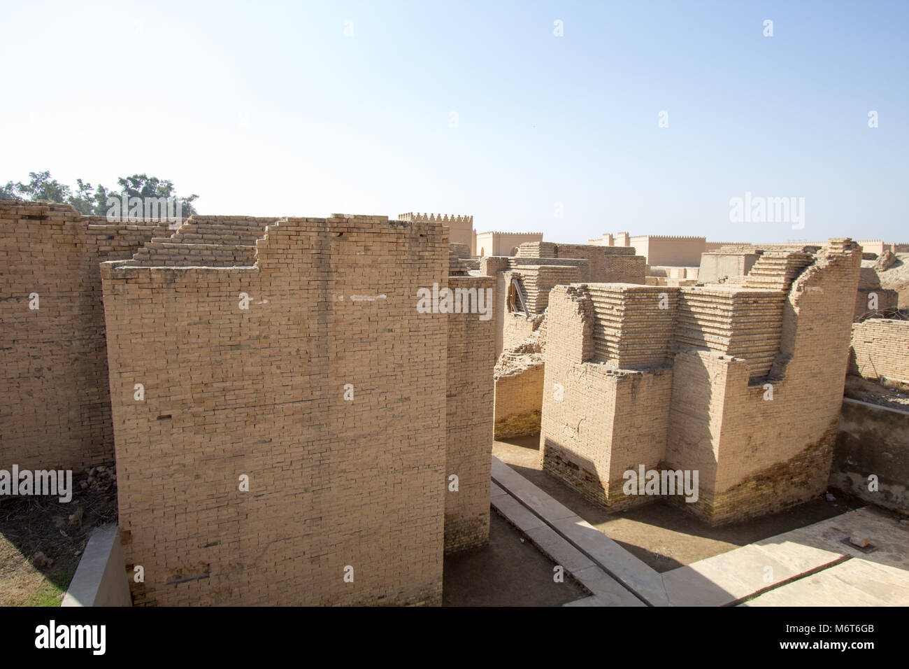 A picture of some of the buildings of the city of Babylon in Iraq, And ...
