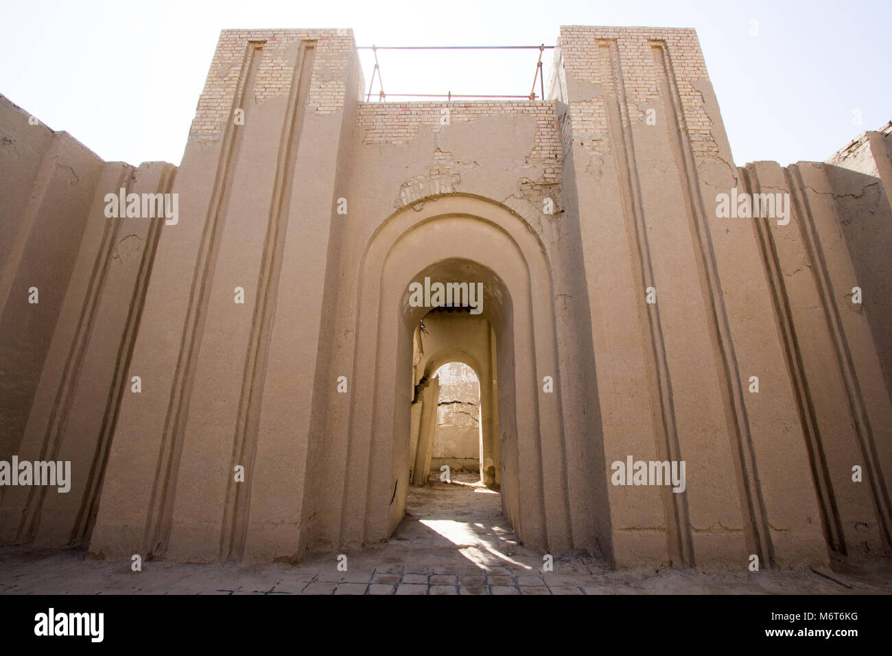 A picture of the inside of the Temple of ninmakh, The oldest temple in ...