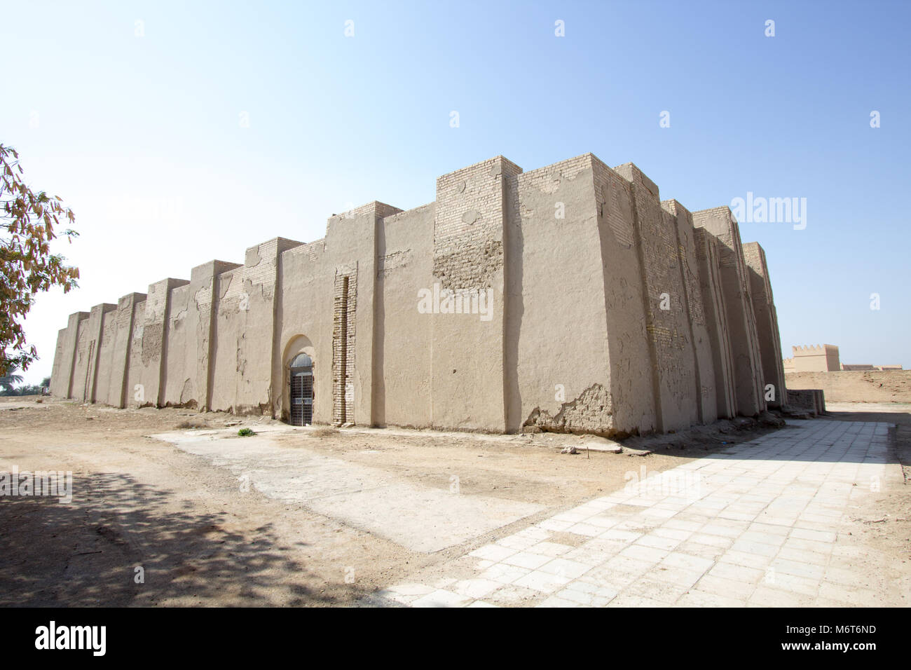 A picture of the outside of the Temple of ninmakh, The oldest temple in ...