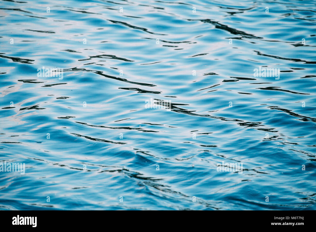 Calm Water Ripple Surface Natural Blue Background Stock Photo - Alamy