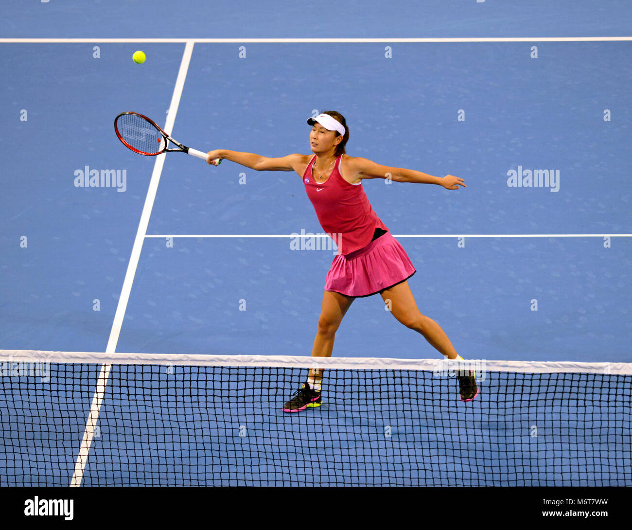 China's Peng Shuai competes at the China Open tennis tournament in ...