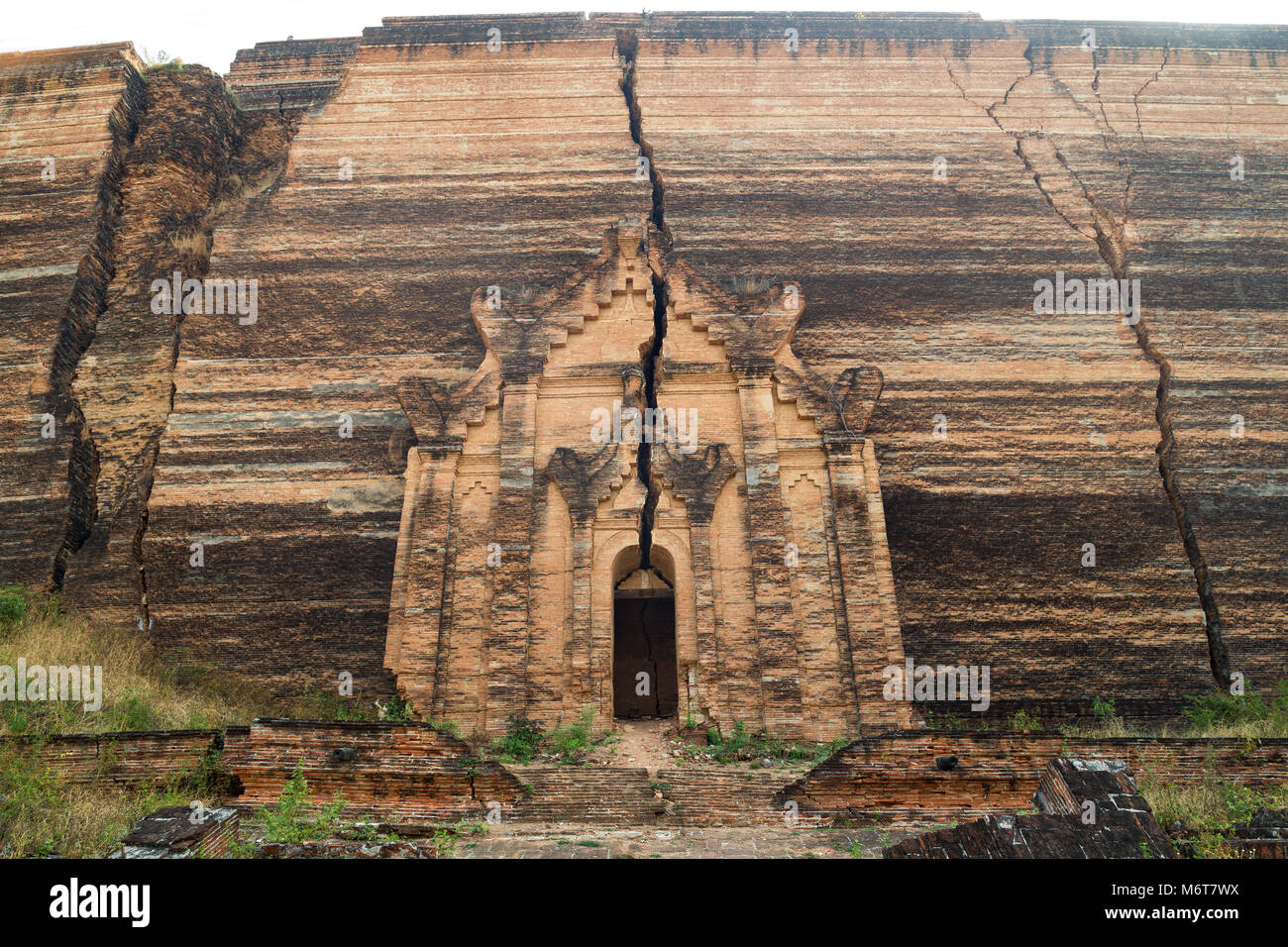 Western side of the ruins of the uncompleted Mingun Pahtodawgyi ...