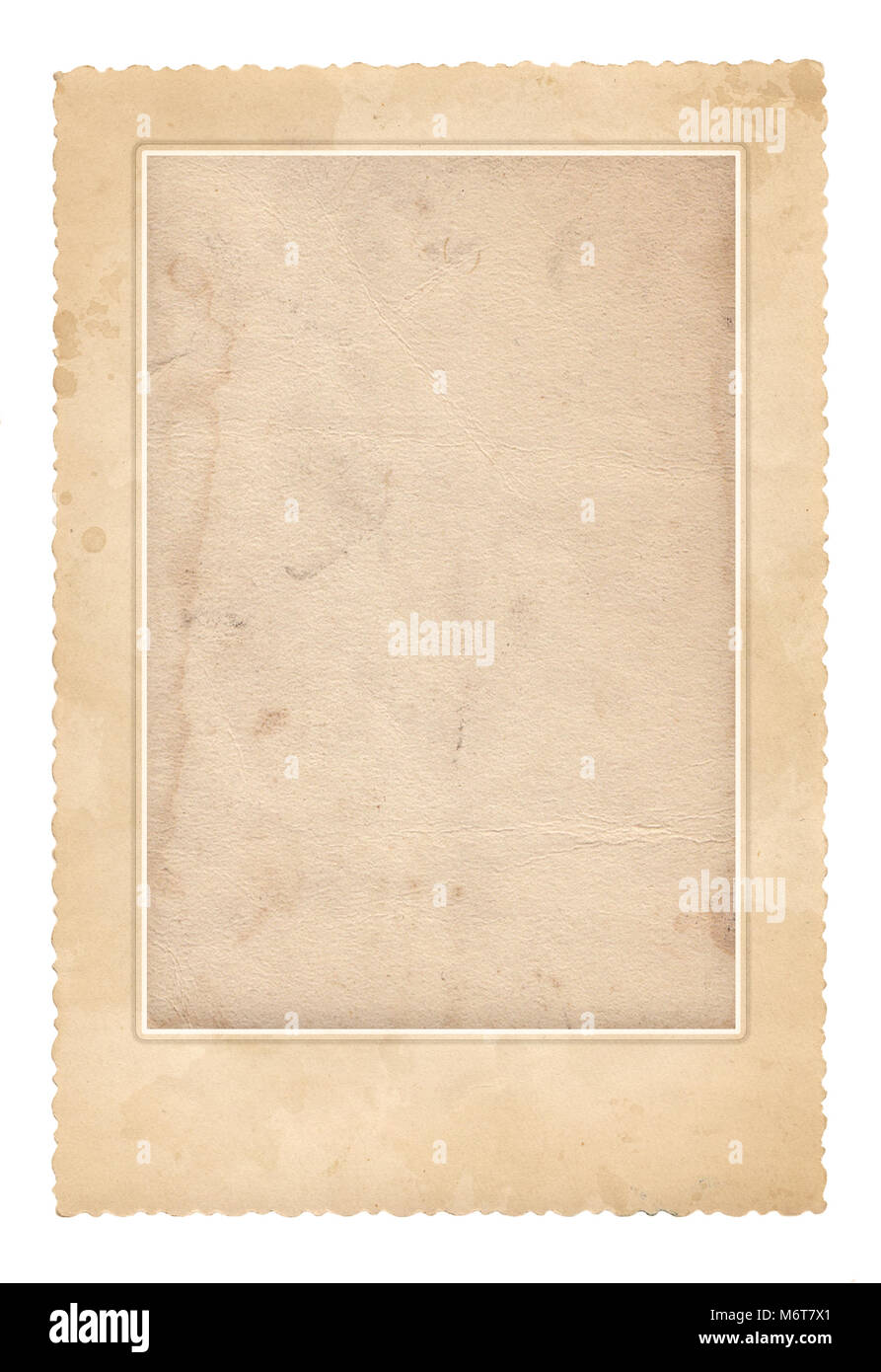 Old photo frame. Vintage paper. Retro card Stock Photo - Alamy