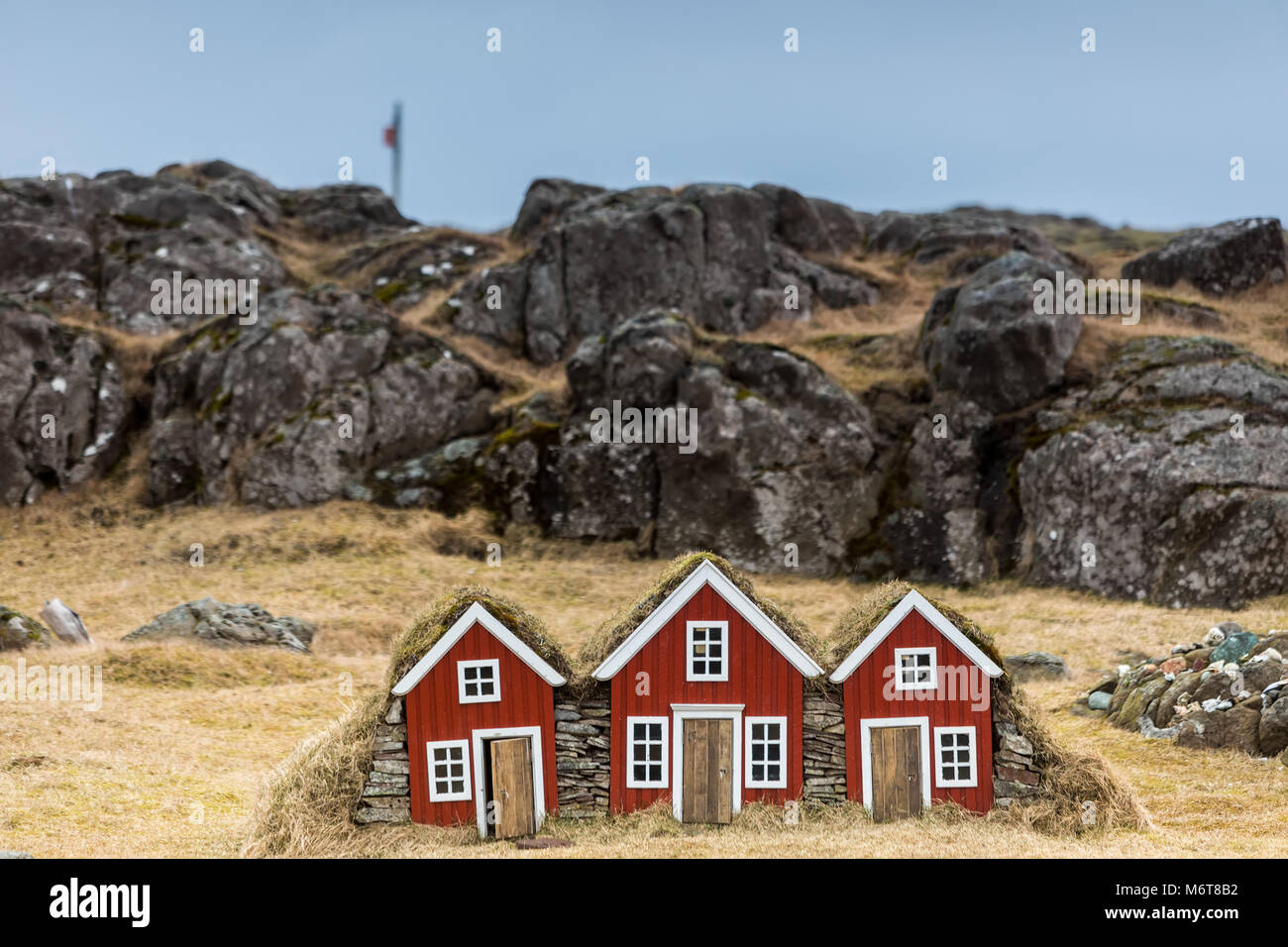 Viking village houses rustic viking hi-res stock photography and images ...